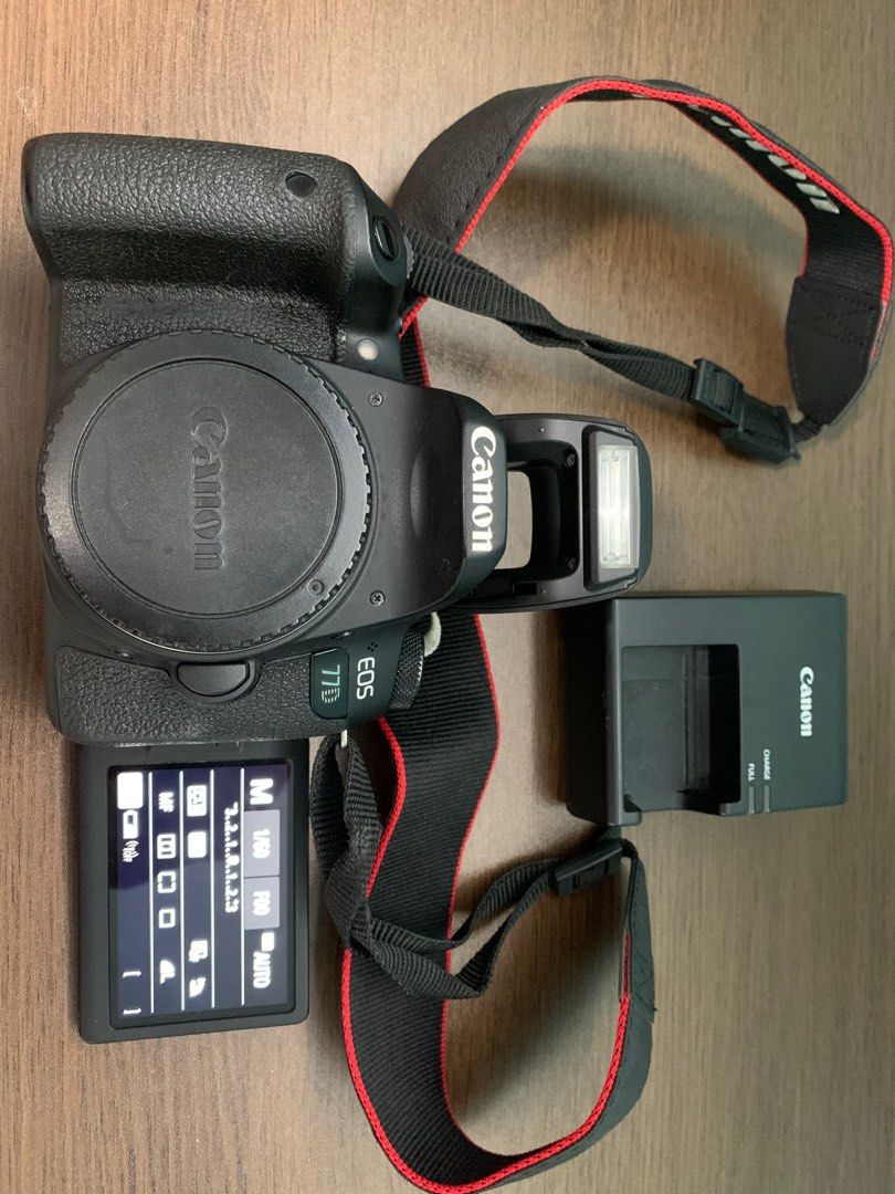 Canon 77D Semi-pro DSLR Camera Body, Photography, Cameras on Carousell