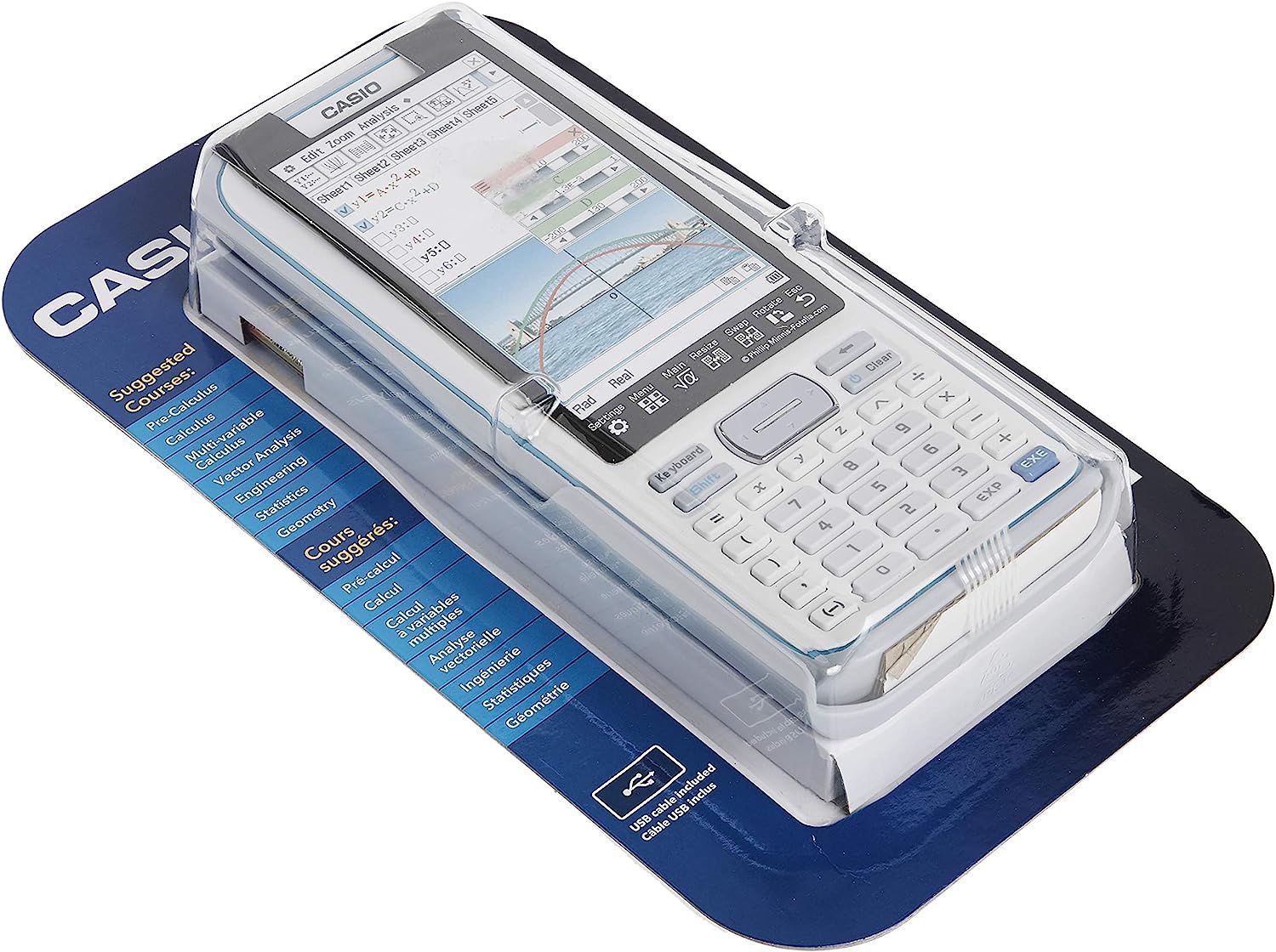 Casio fx-CG500 Touchscreen with Stylus Graphing Calculator, Gray, 4.8 ...