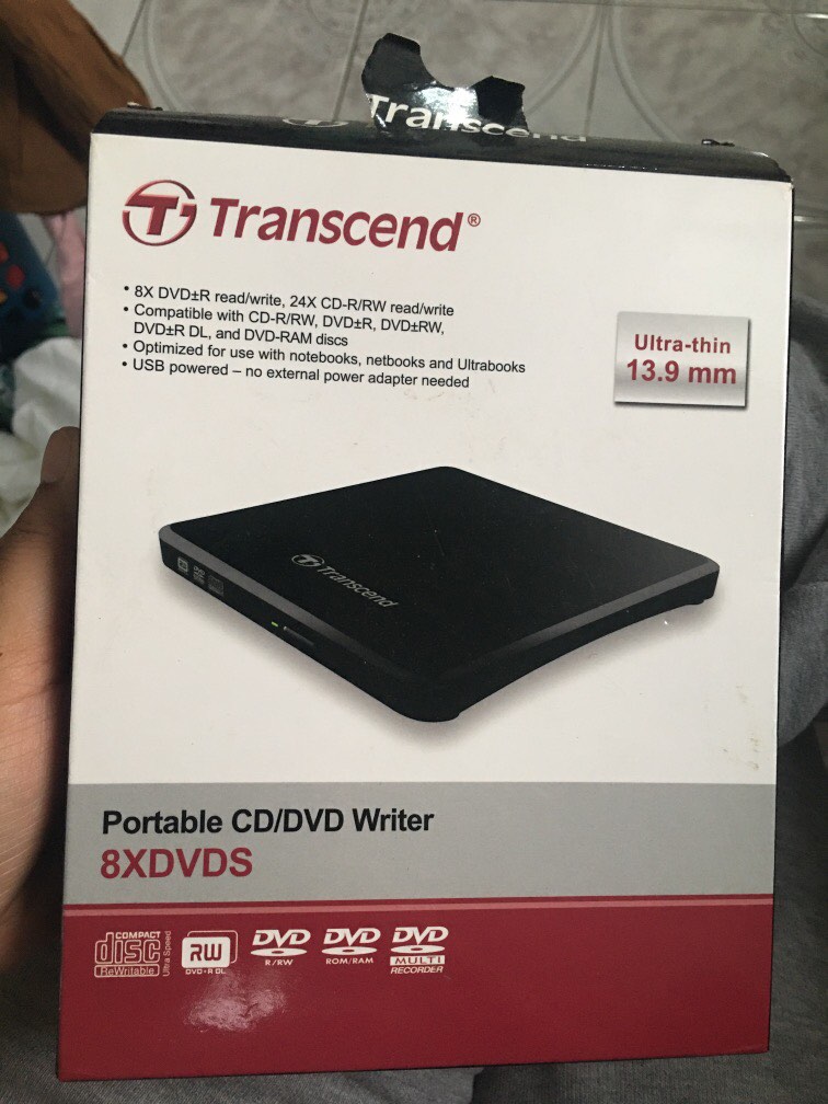 CD/DVD WIRITER Transcend ultra-thin, Computers & Tech, Parts ...