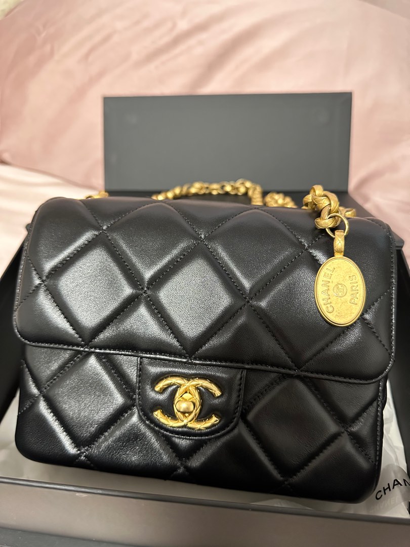 Chanel Gold Coin Flap bag, Women's Fashion, Bags & Wallets, Shoulder ...