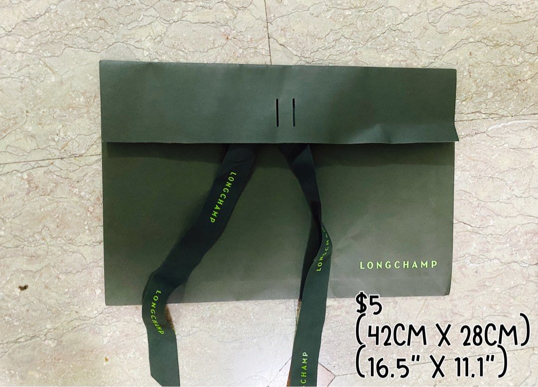 chanel, YSL, longchamp paper bags and boxes, Luxury, Bags & Wallets on ...