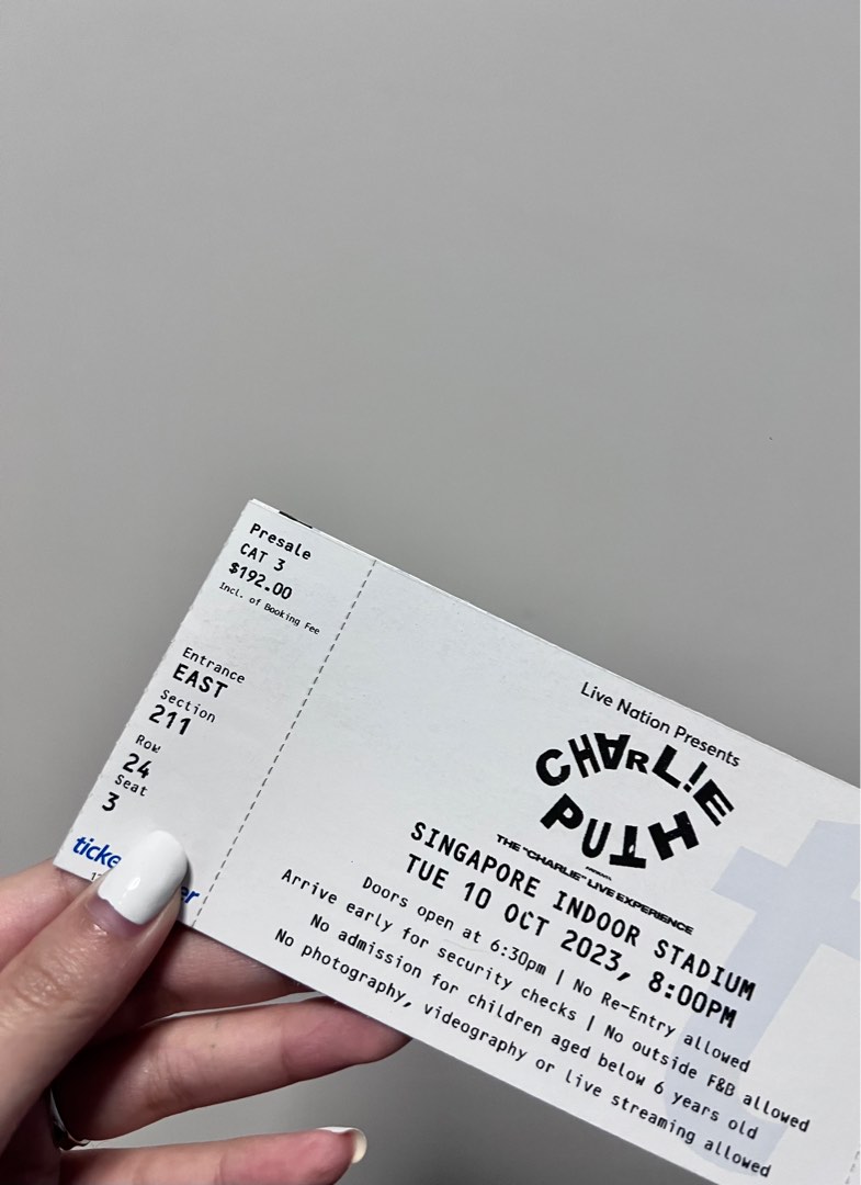 Charlie Puth Presents Charlie Live Experience!!, Tickets & Vouchers ...