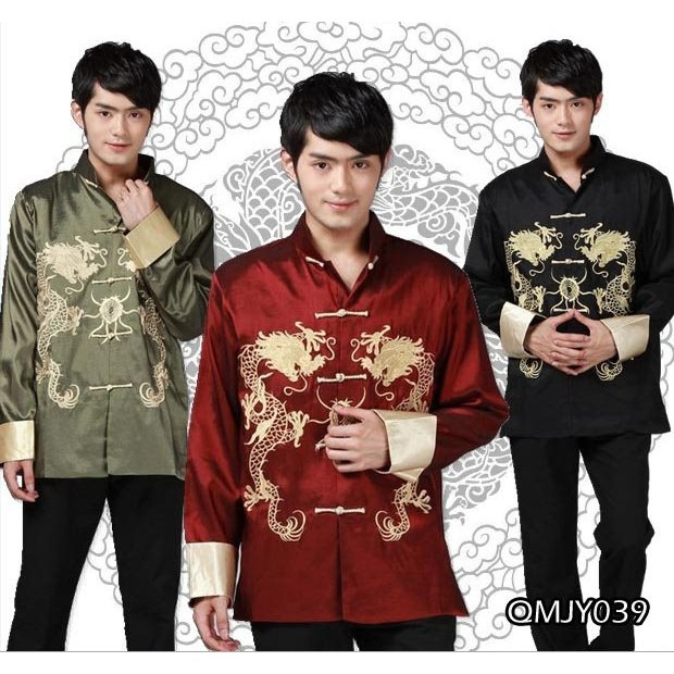 Cheongsam for Men Shirt, Men's Fashion, Tops & Sets, Formal Shirts on ...