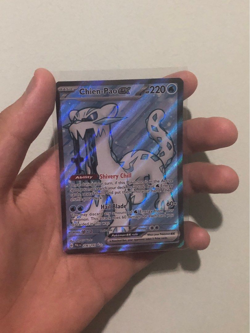 Chien-Pao EX 236/193 Secret Rare Full Art Scarlet Violet:Paldea Evolved ...