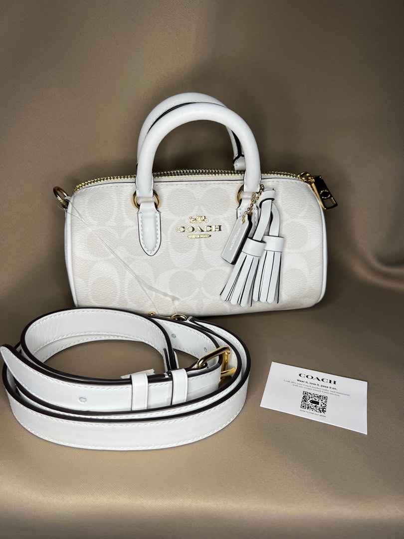 Authentic Coach Mini Lacey Crossbody Shoulder Bag in Chalk White ...