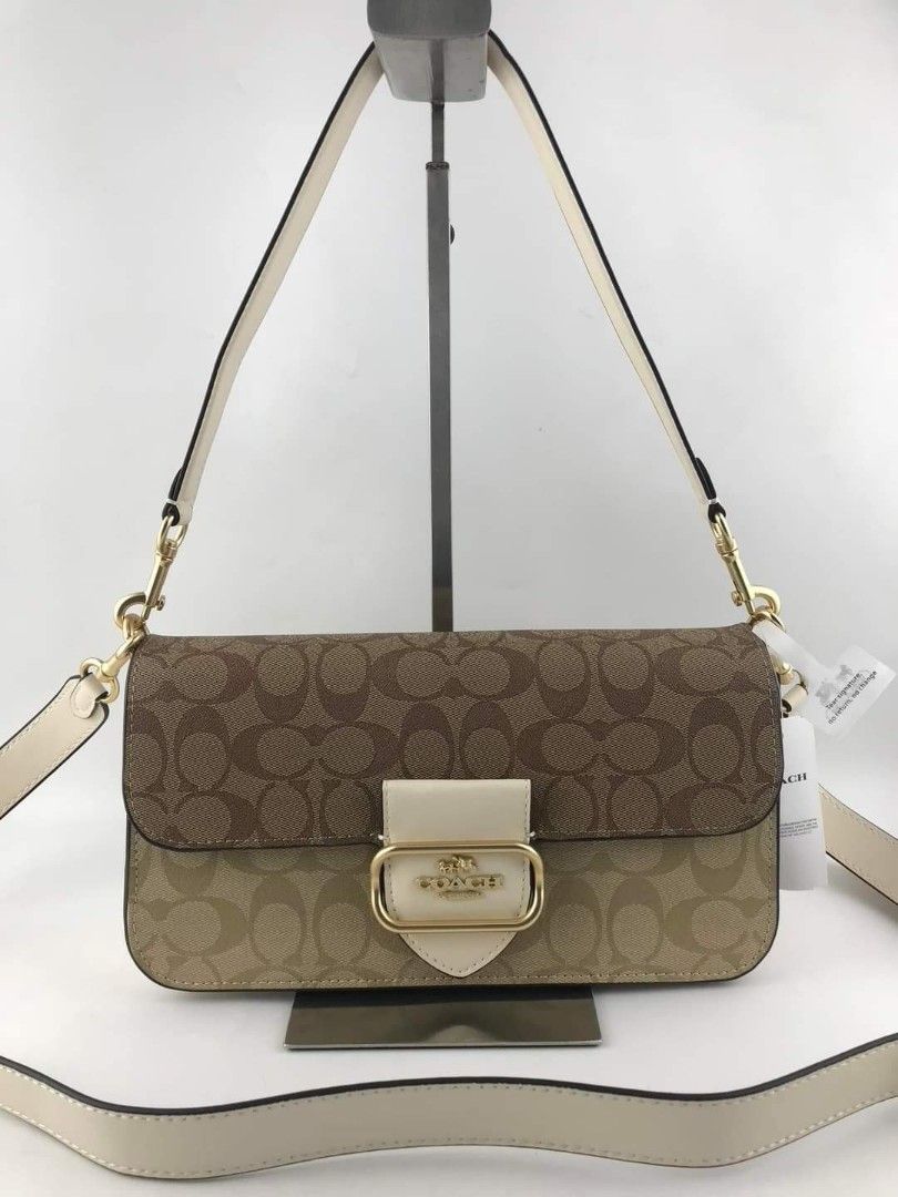 Coach Morgan Shoulder Bag in Signature Canvas, Women's Fashion, Bags ...