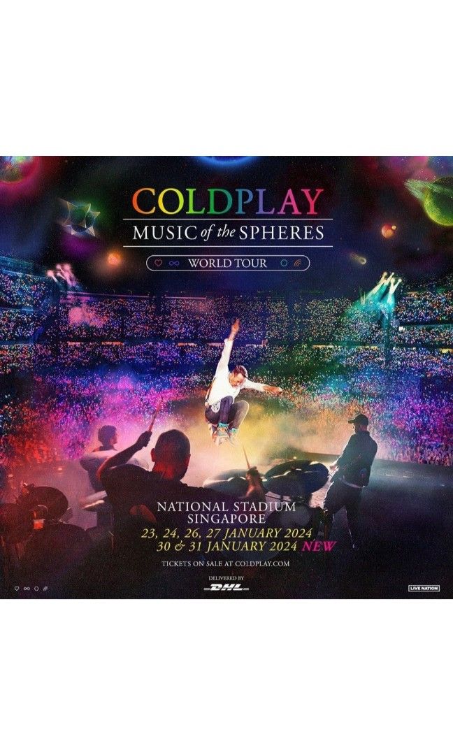 Coldplay 31st Jan 2x (Standing), Tickets & Vouchers, Event Tickets on ...
