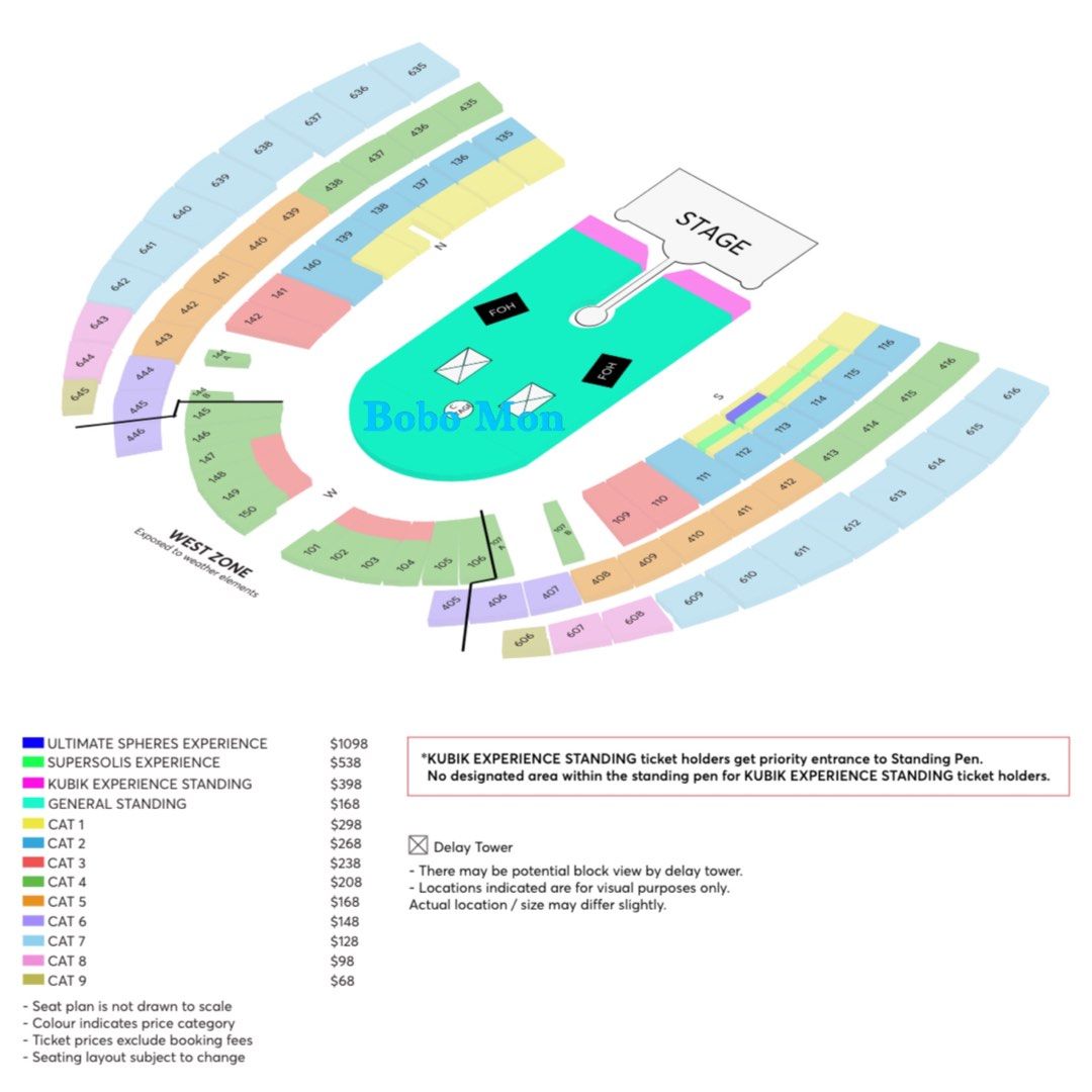 Coldplay - Backstage Tour Ultimate Spheres Concert Tickets!, Tickets ...
