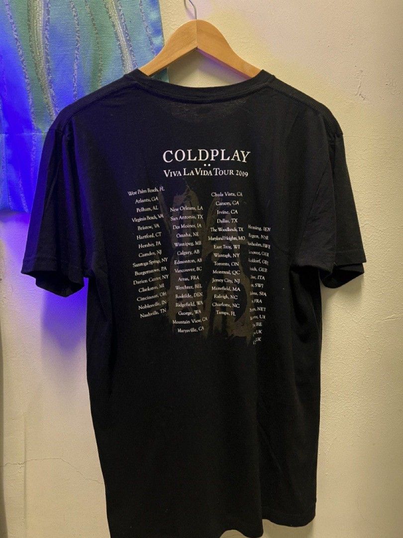 Coldplay Tour 2009 Tshirt, Men's Fashion, Tops & Sets, Tshirts & Polo ...