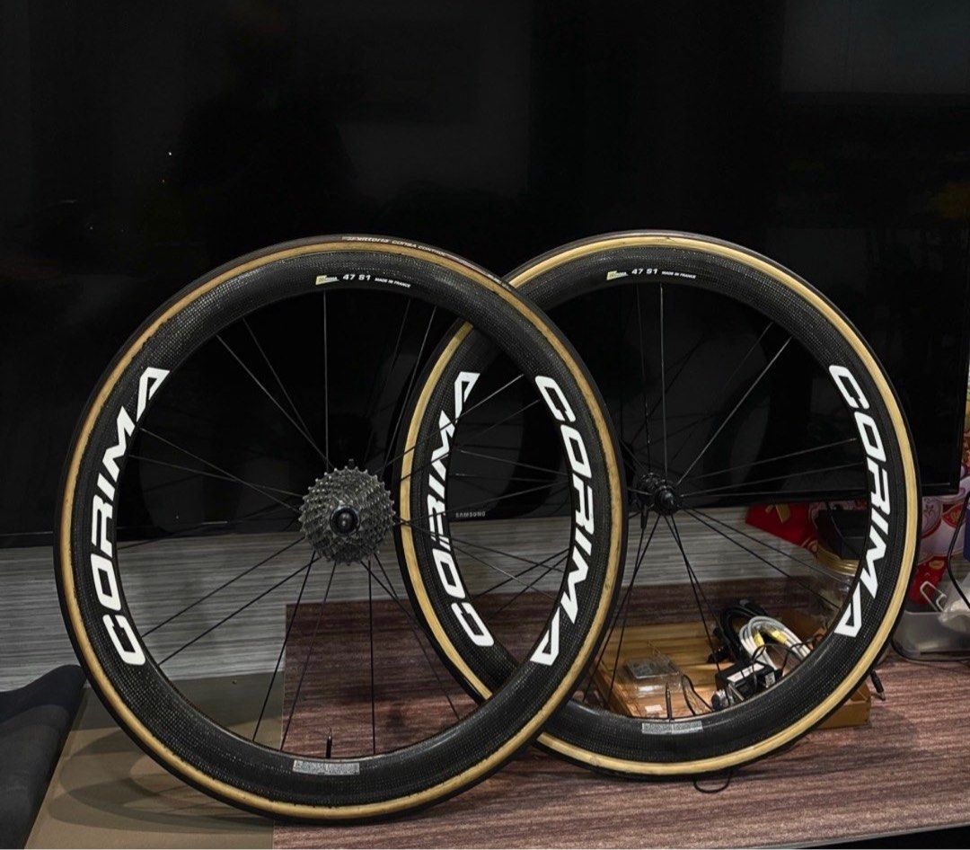 Corima 47mm Carbon Wheelset rim brake wheels for road bike (Tags: Enve ...