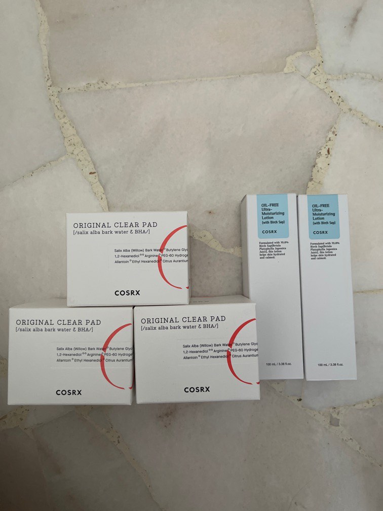 Cosrx Bundle Sale - 3 Cosrx Original Clear Pad and 2 Cosrx Moisturising ...
