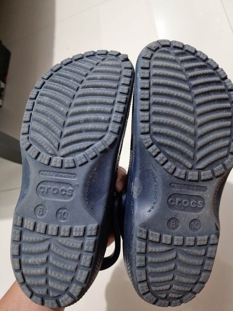 Crocs Classic Clog Navy Blue, Men's Fashion, Footwear, Slippers ...