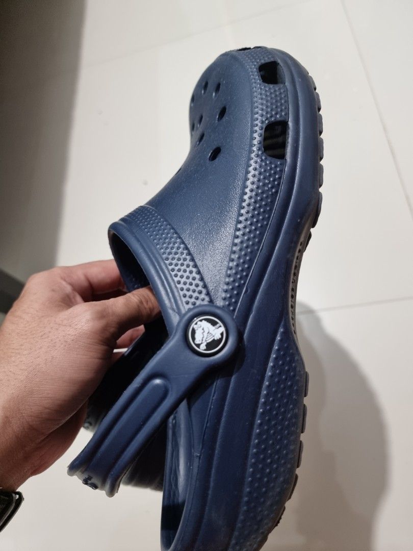 Crocs Classic Clog Navy Blue, Men's Fashion, Footwear, Slippers ...