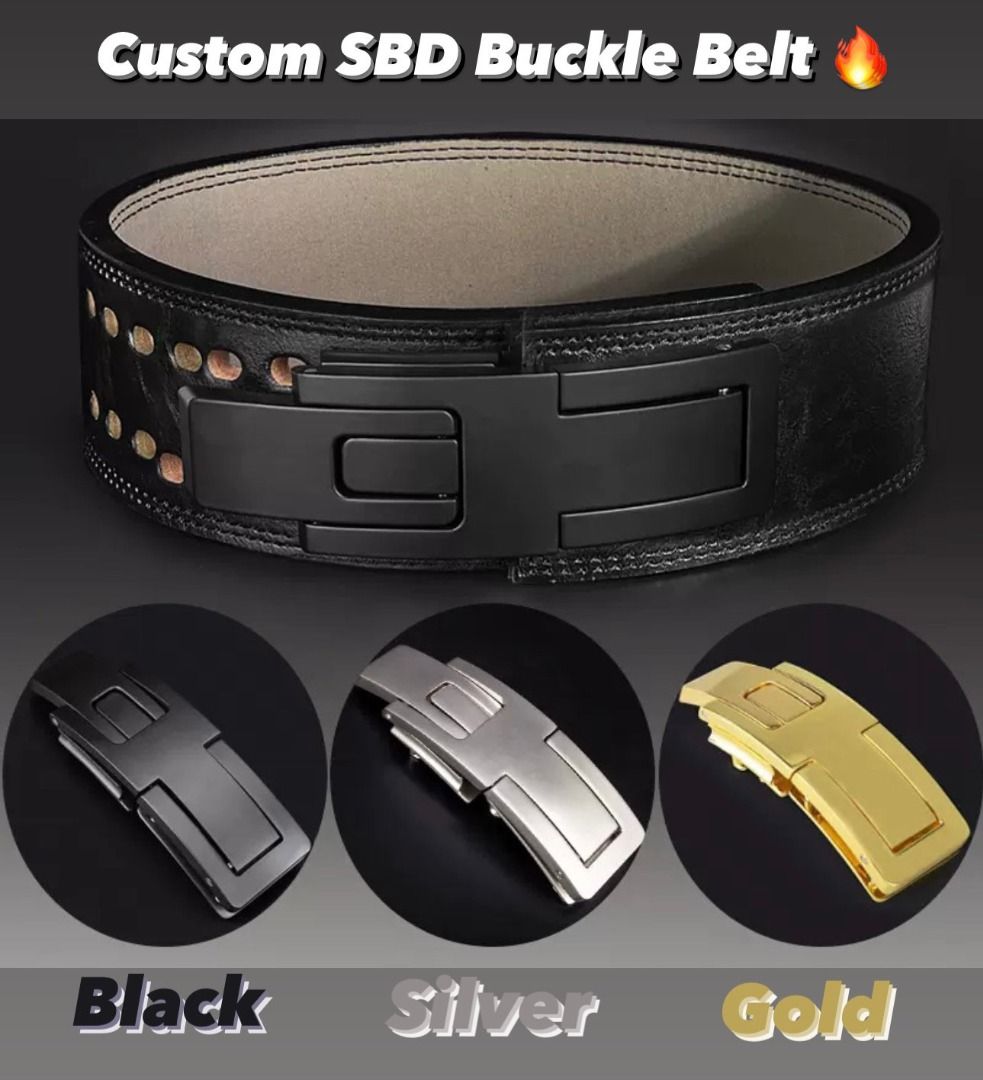 Custom SBD Buckle 13mm Powerlifting Belt, Sports Equipment, Exercise ...
