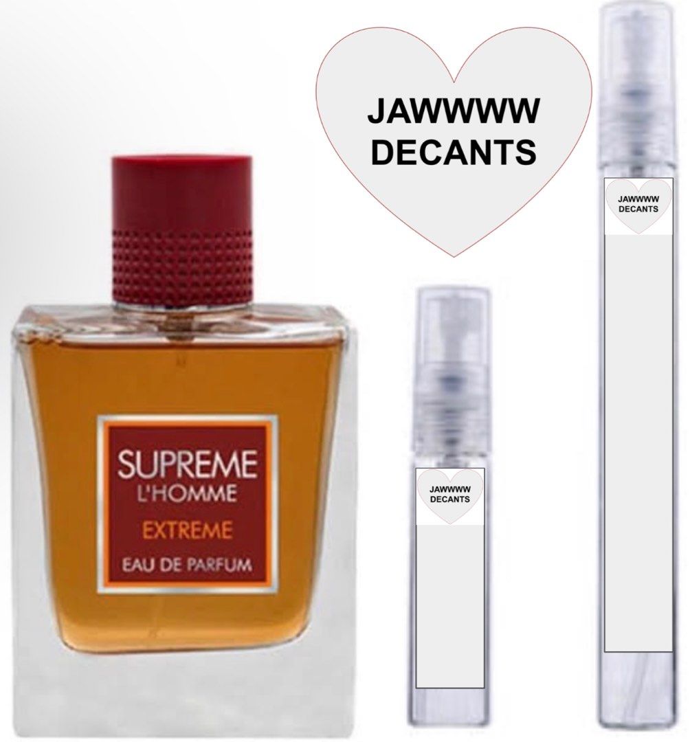 *Decant* Supreme L’Homme Extreme Fragrance World, Beauty & Personal Care, Fragrance & Deodorants ...