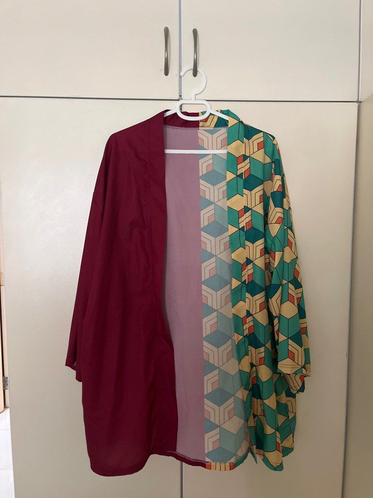 Demon Slayer Giyuu kimono, Men's Fashion, Coats, Jackets and Outerwear ...