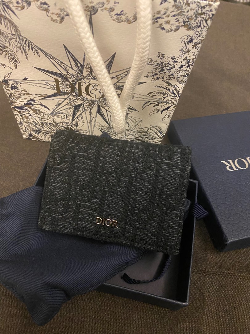 Dior card case, Luxury, Bags & Wallets on Carousell