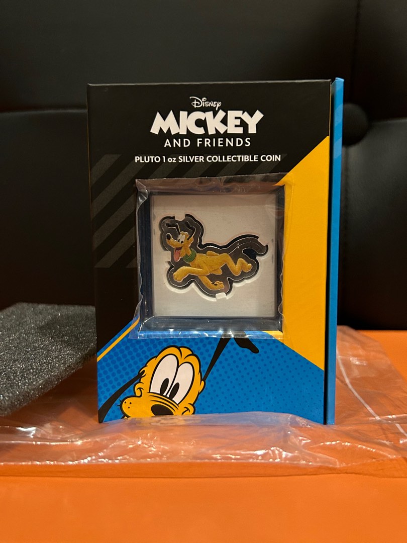 Disney Mickey and Friends Pluto 1 oz Silver Collectible Coin, Hobbies ...