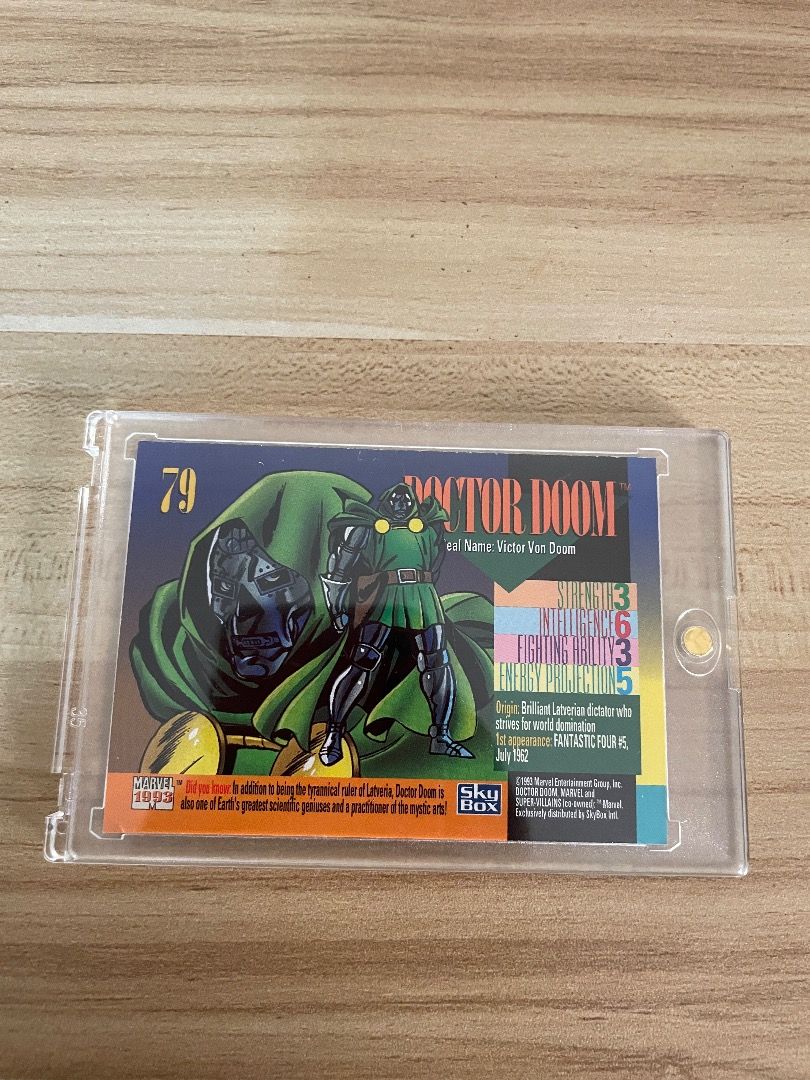Doctor Doom Card With Case And Stand, Hobbies & Toys, Memorabilia ...
