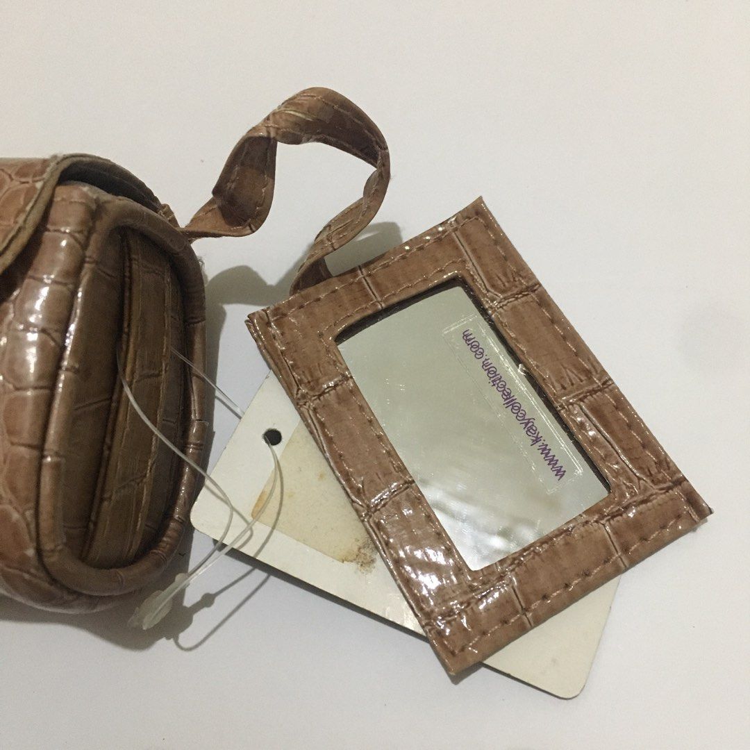 Dompet koin mini motif kulit plastik masami shouko ada cermin, Barang ...