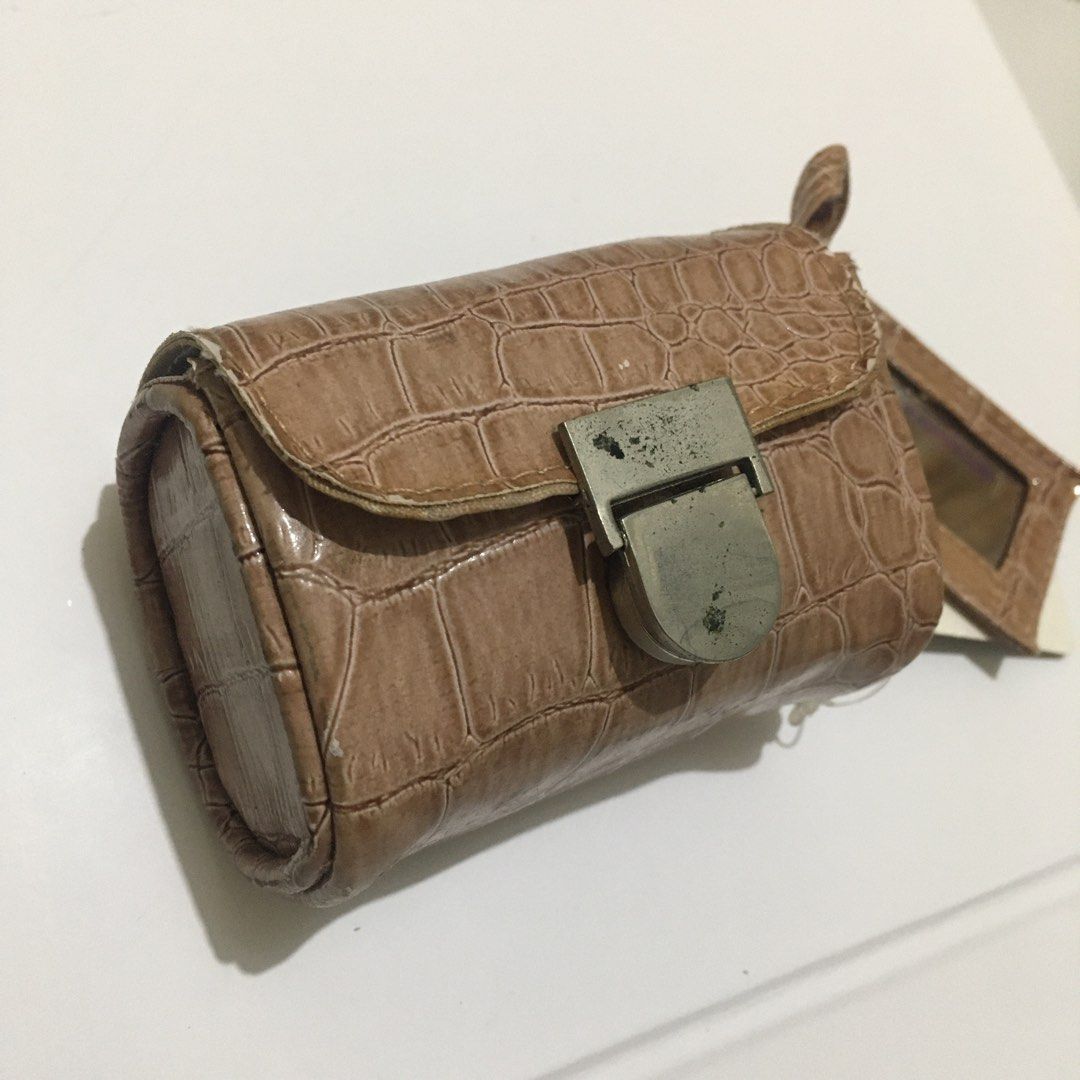 Dompet koin mini motif kulit plastik masami shouko ada cermin, Barang ...