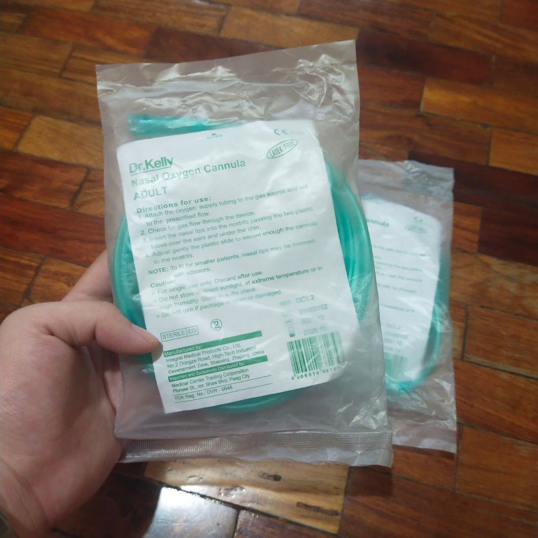 Dr. Kelly Latex Free Adult Nasal Oxygen Cannula, Health & Nutrition ...