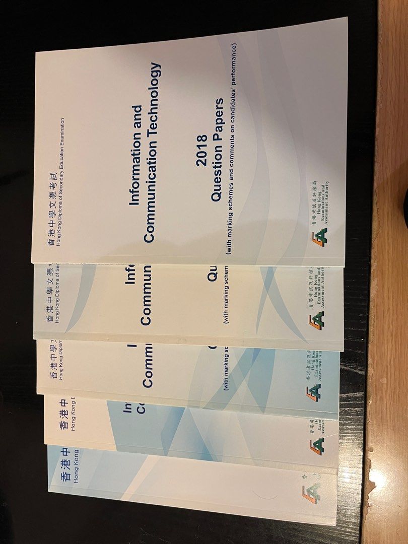 DSE ICT question and paper 2014-18 5 sets, 興趣及遊戲, 書本 & 文具, 教科書 - Carousell