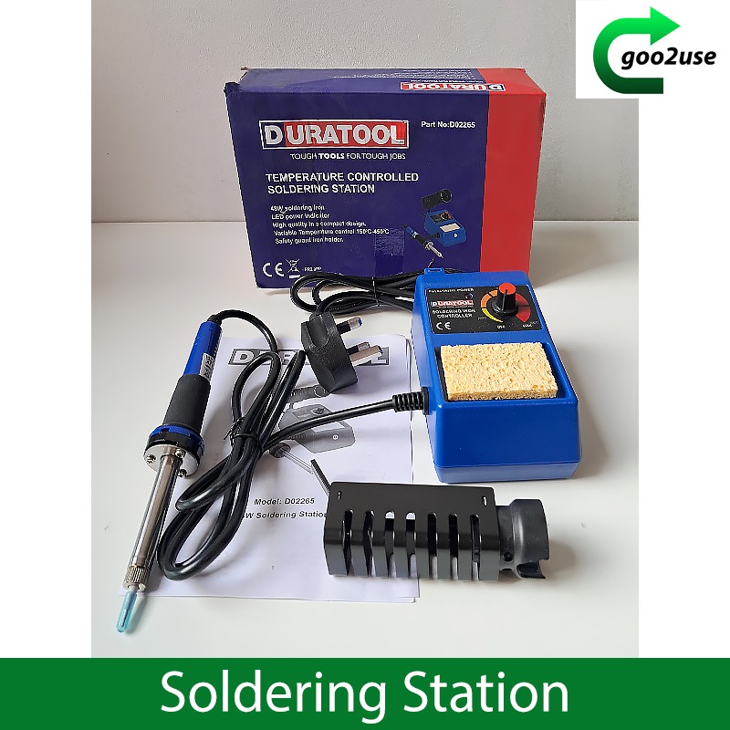 DURATOOL Temperature Controlled Soldering Station 48W, Furniture & Home ...