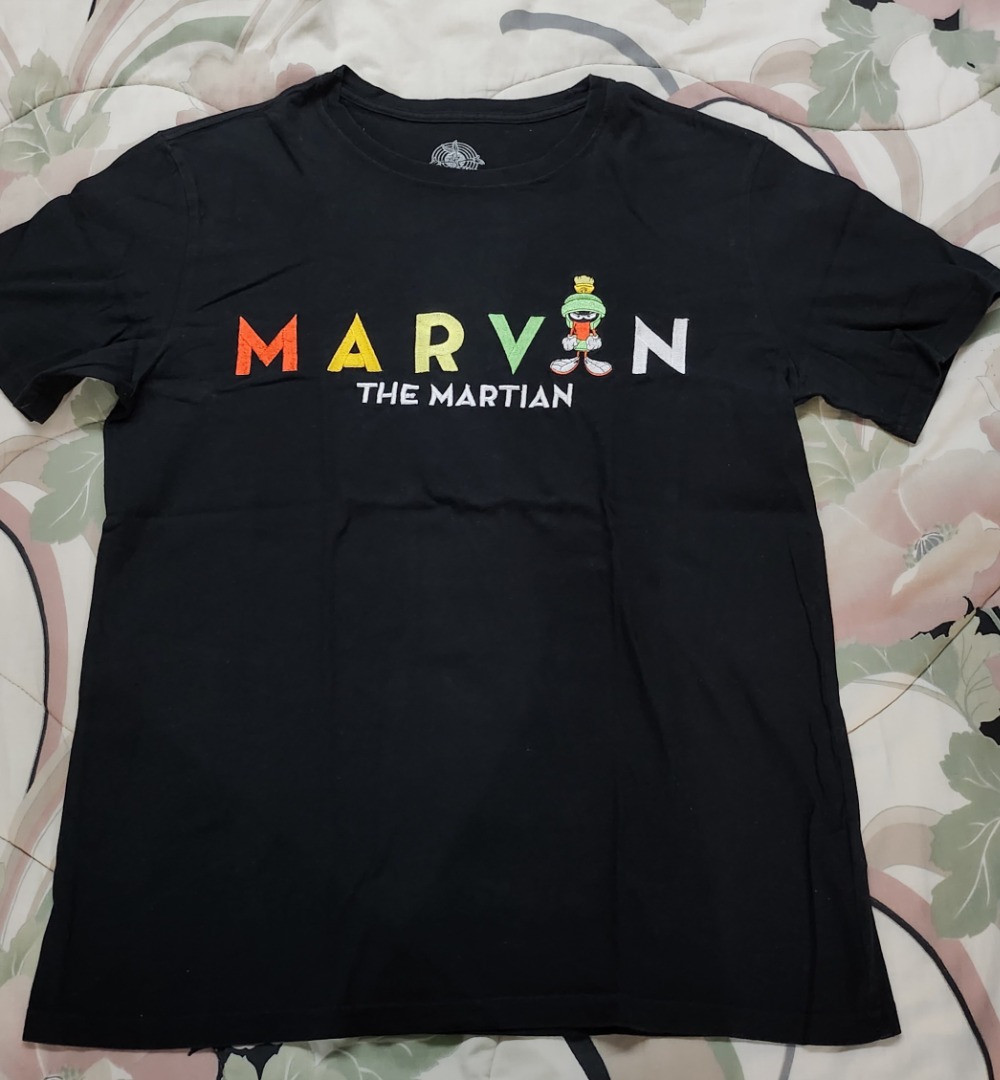 Embroidered Marvin the Martian Mens Shirt, Men's Fashion, Tops & Sets ...