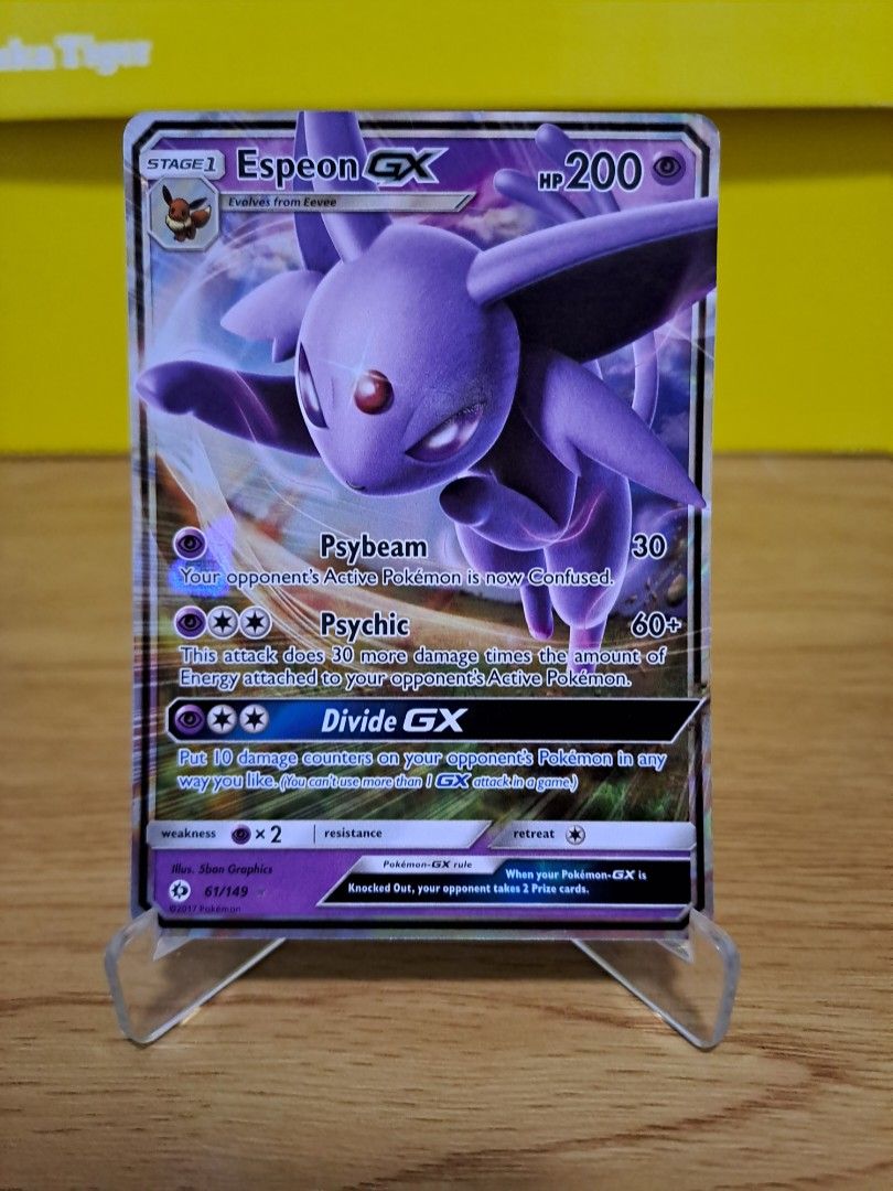 Espeon GX Sun & Moon Pokemon Card, Hobbies & Toys, Toys & Games on ...
