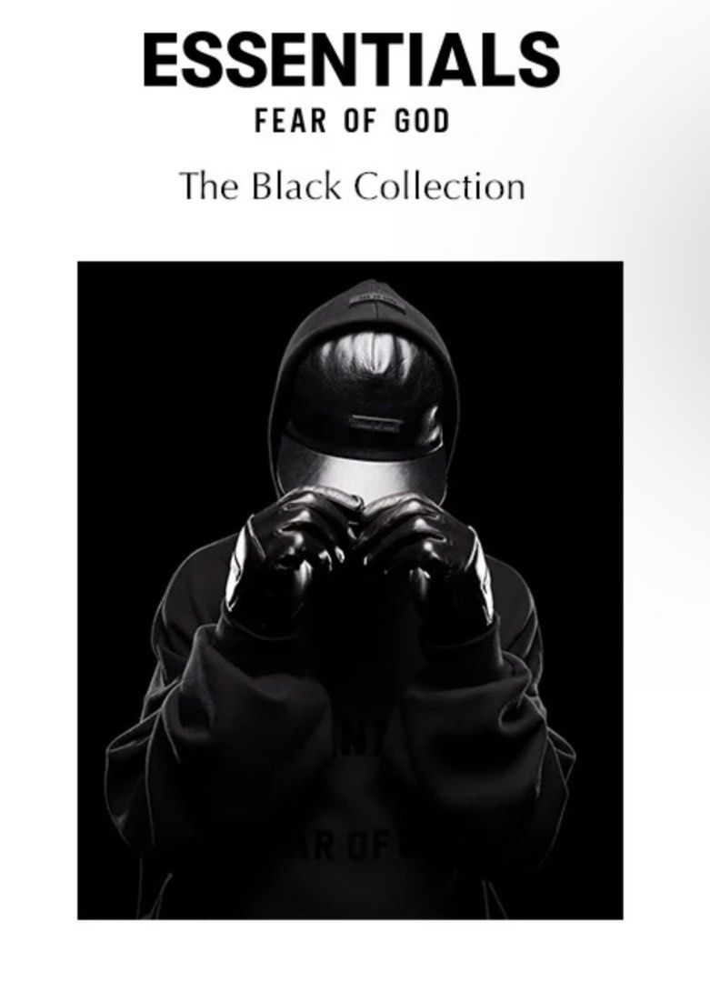 ESSENTIALS FOG “The Black Collection”, Men's Fashion, Tops & Sets ...