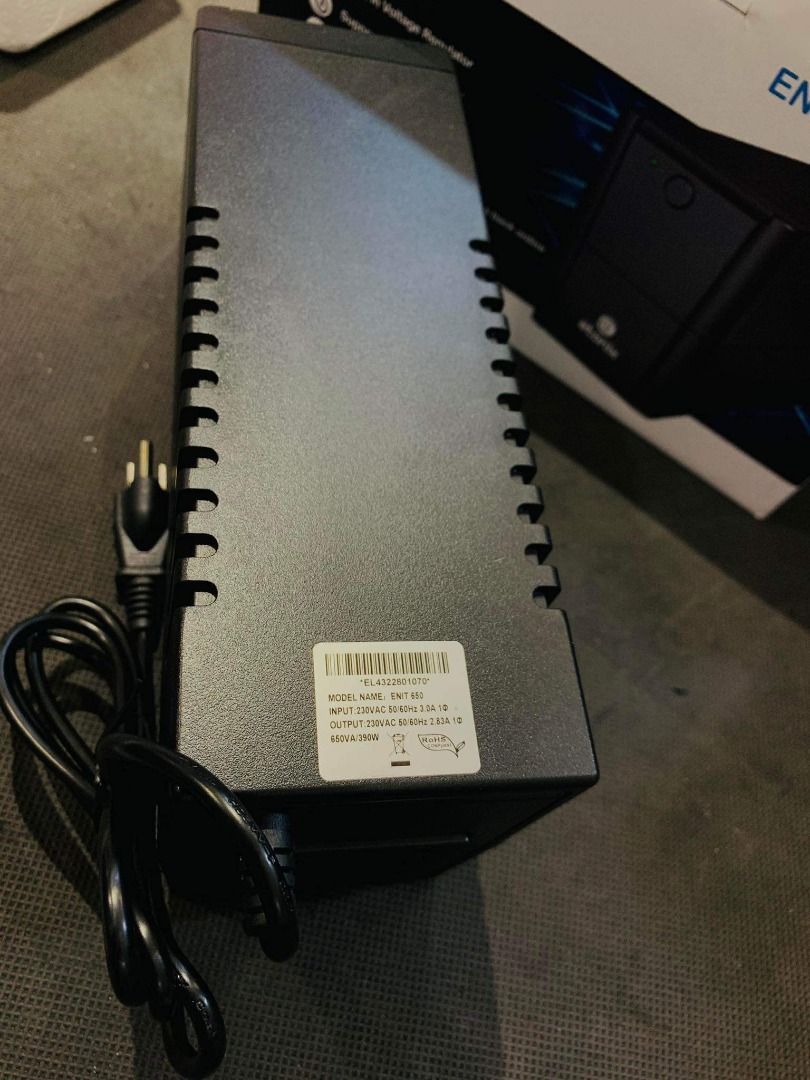 Etonix 650VA 390W Line Interactive UPS ENIT650VA, Computers & Tech ...