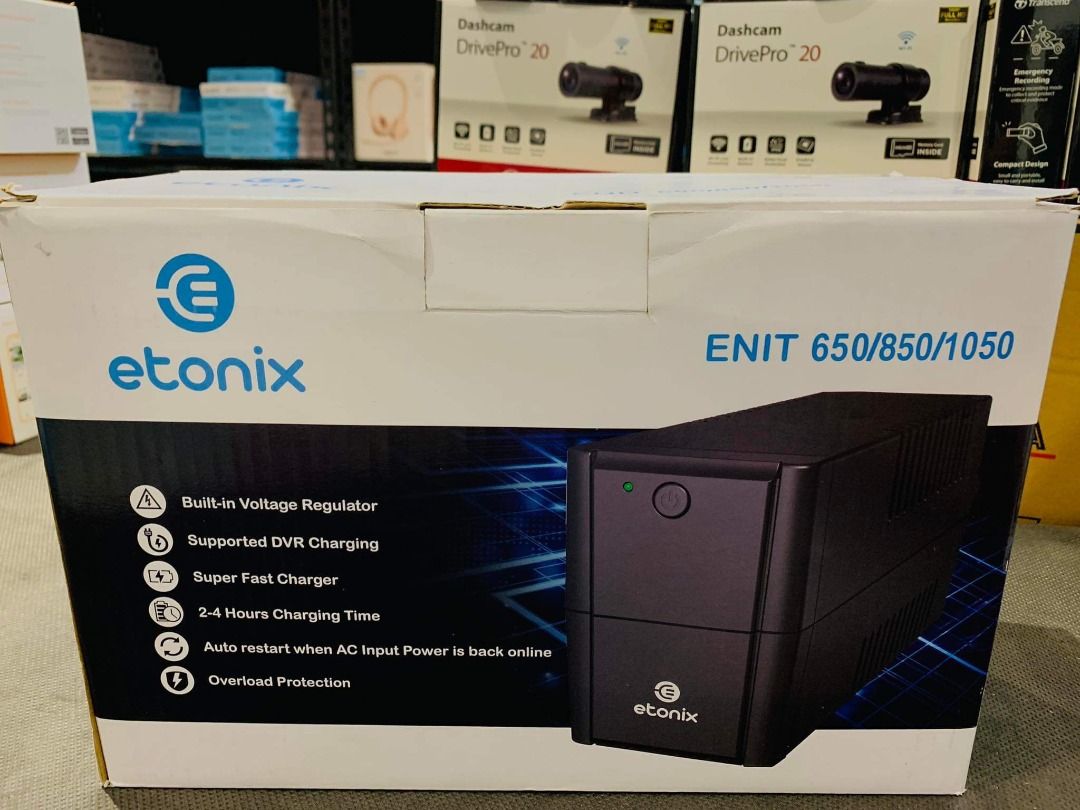 Etonix 650VA 390W Line Interactive UPS ENIT650VA, Computers & Tech, Parts & Accessories ...