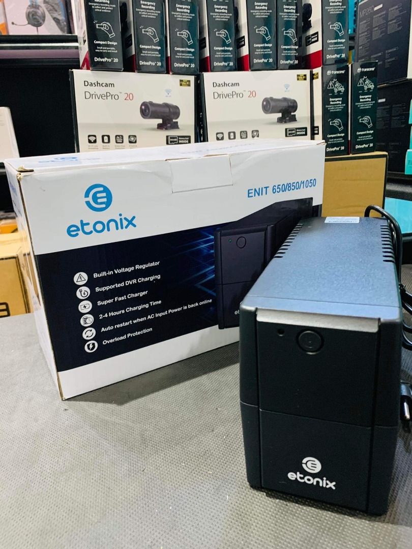 Etonix 650VA 390W Line Interactive UPS ENIT650VA, Computers & Tech, Parts & Accessories ...