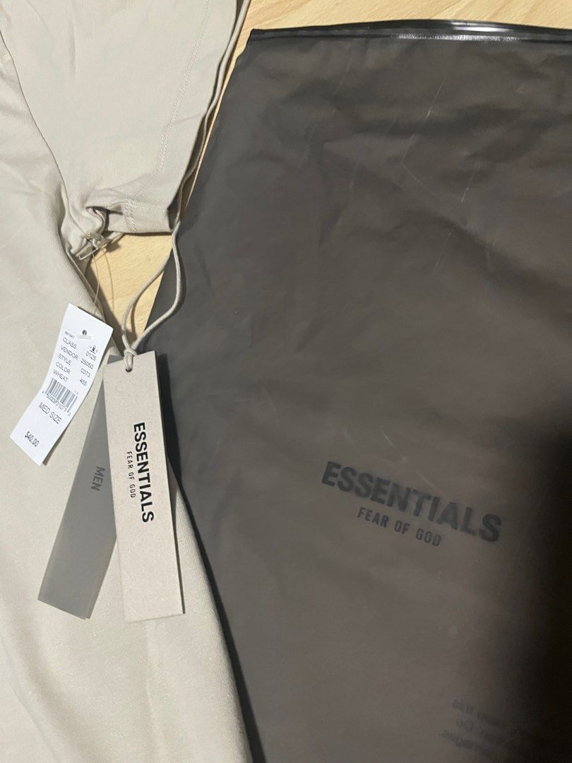Fear Of God Essentials S22 Wheat Tee, Men's Fashion, Tops & Sets ...