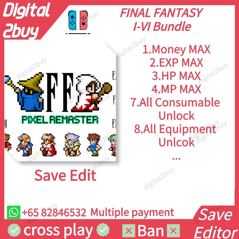 FINAL FANTASY I-VI Pixel Remaster Save Editor FINAL FANTASY 6 Pixel Remaster Save Modding FINAL ...