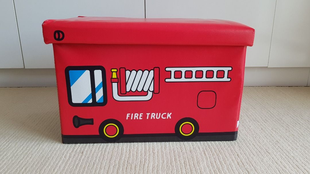 Fire Truck Storage Box for kids, Furniture & Home Living, Home ...