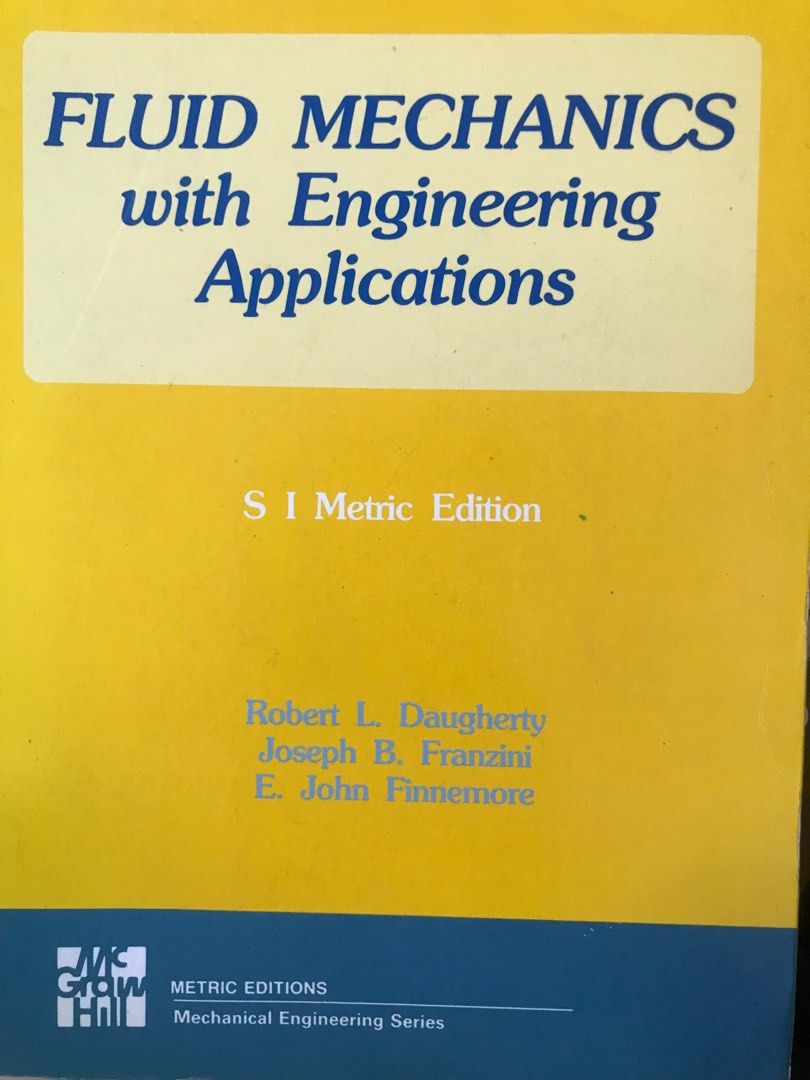 Fluid Mechanics with Engineering Application, Hobbies & Toys, Books ...