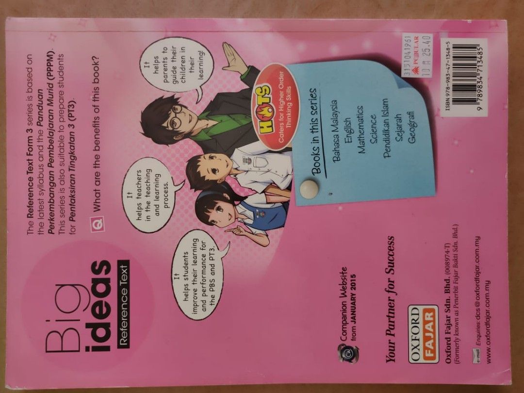 Form 3 Mathematics reference book, Hobbies & Toys, Books & Magazines ...