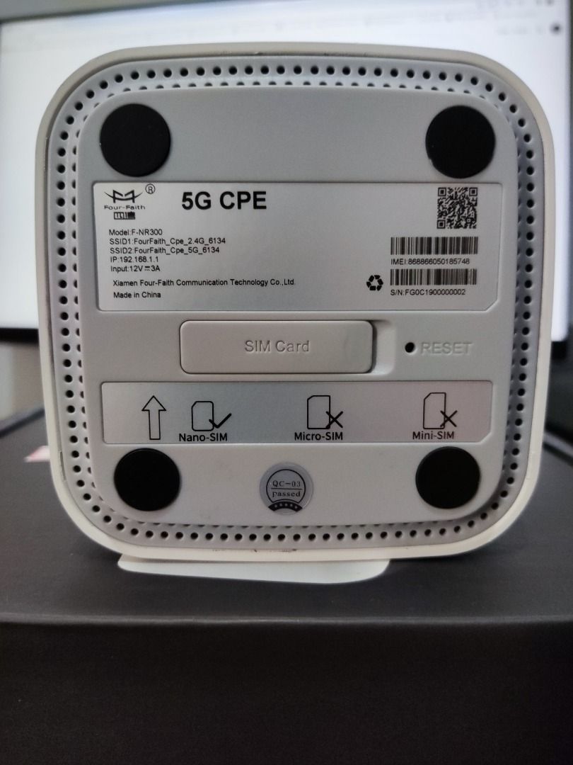FOUR-FAITH F-NR300 5G CPE Modem Wi-Fi 6 Router, Computers & Tech, Parts ...