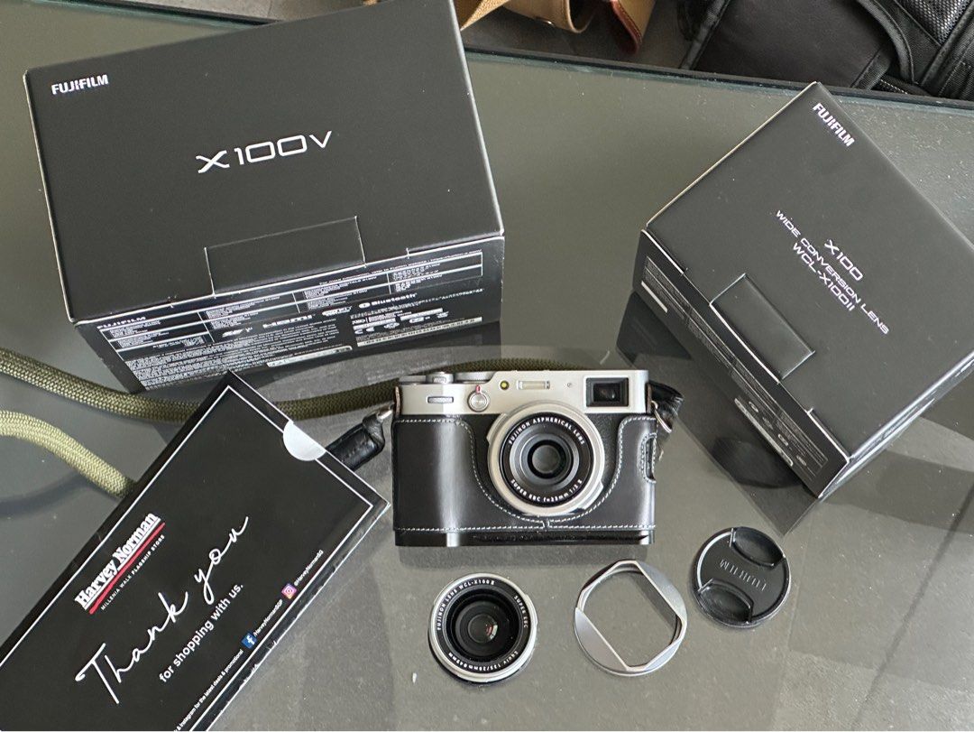 Fuji X100V and WCL-X100 ii fujifilm, Photography, Cameras on Carousell