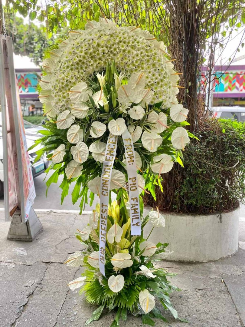 Funeral and Sympathy Stand Bouquet on Carousell