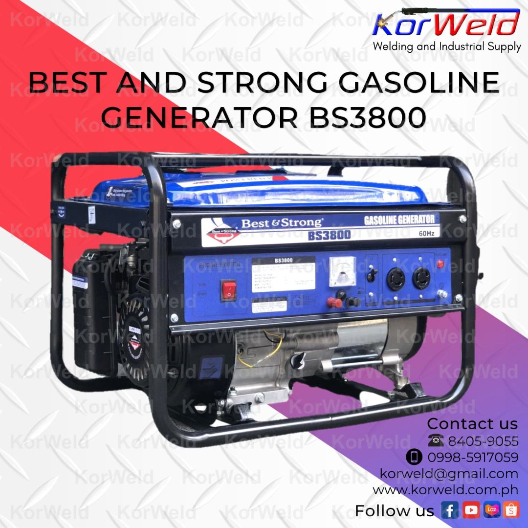 Gasoline Generator BS3800 - Best and Strong, Commercial & Industrial ...