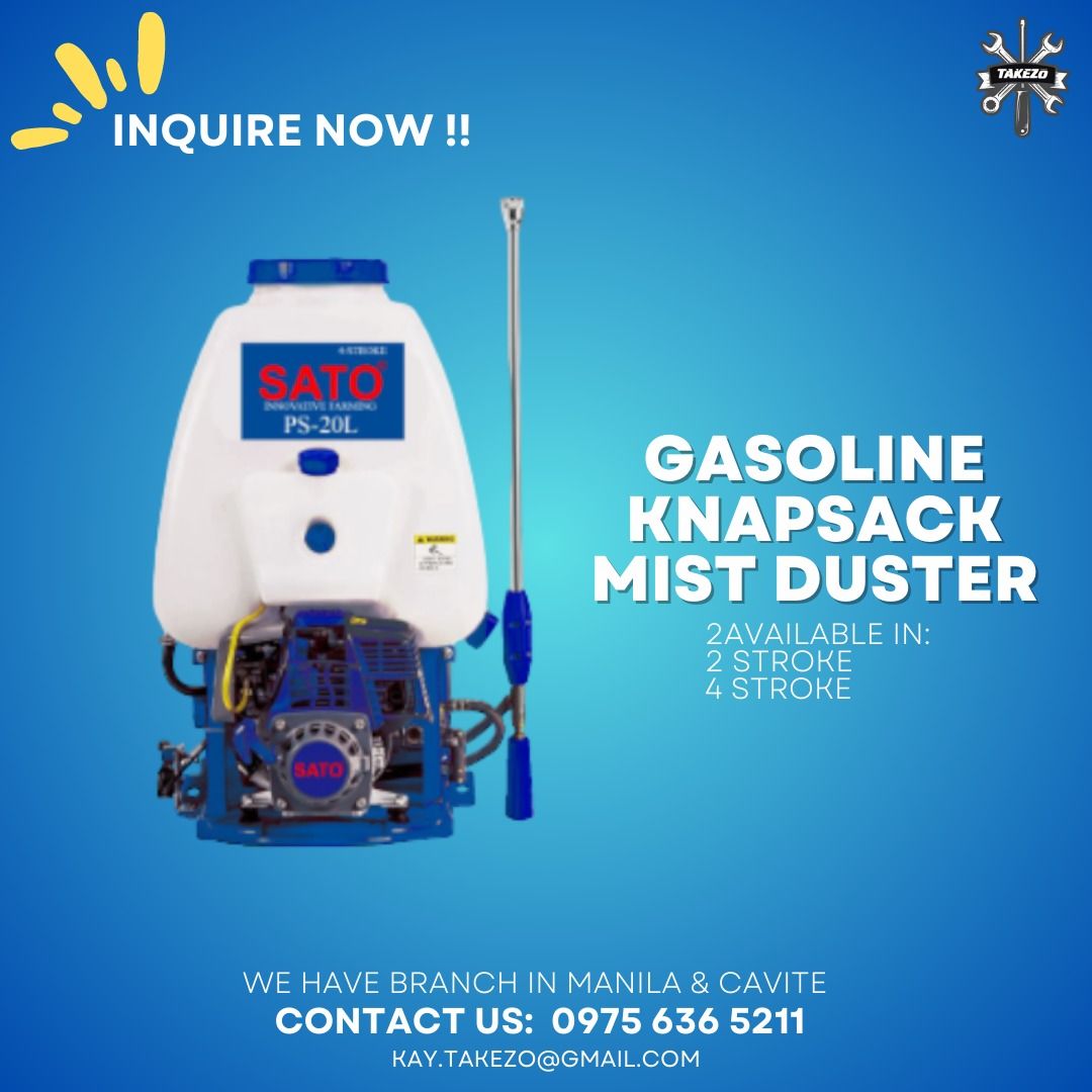 GASOLINE KNAPSACK MIST DUSTER, Commercial & Industrial, Industrial Equipment on Carousell