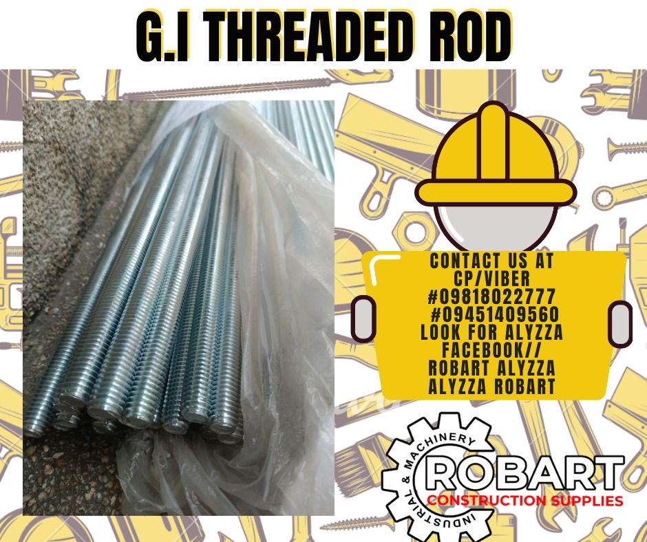 G.I THREADED ROD, Commercial & Industrial, Construction Tools ...