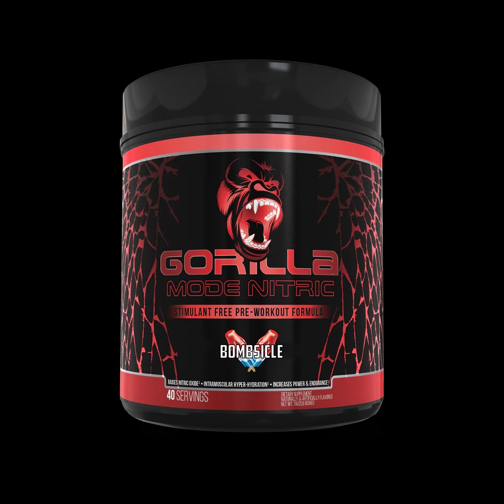 GORILLA MODE Nitric Non Stim Pre-Workout Formula (40 Servings), 健康及營養食用 ...