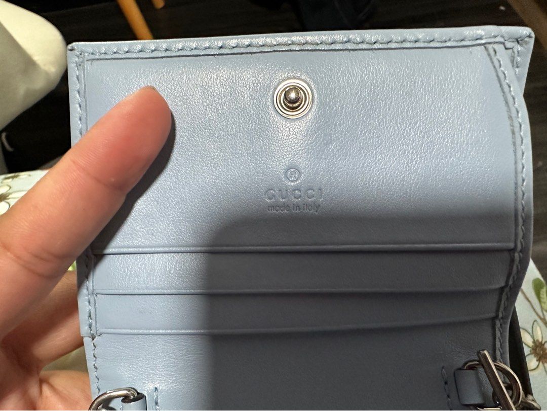Gucci Baby Blue Wallet/Purse, Women's Fashion, Bags & Wallets, Wallets ...