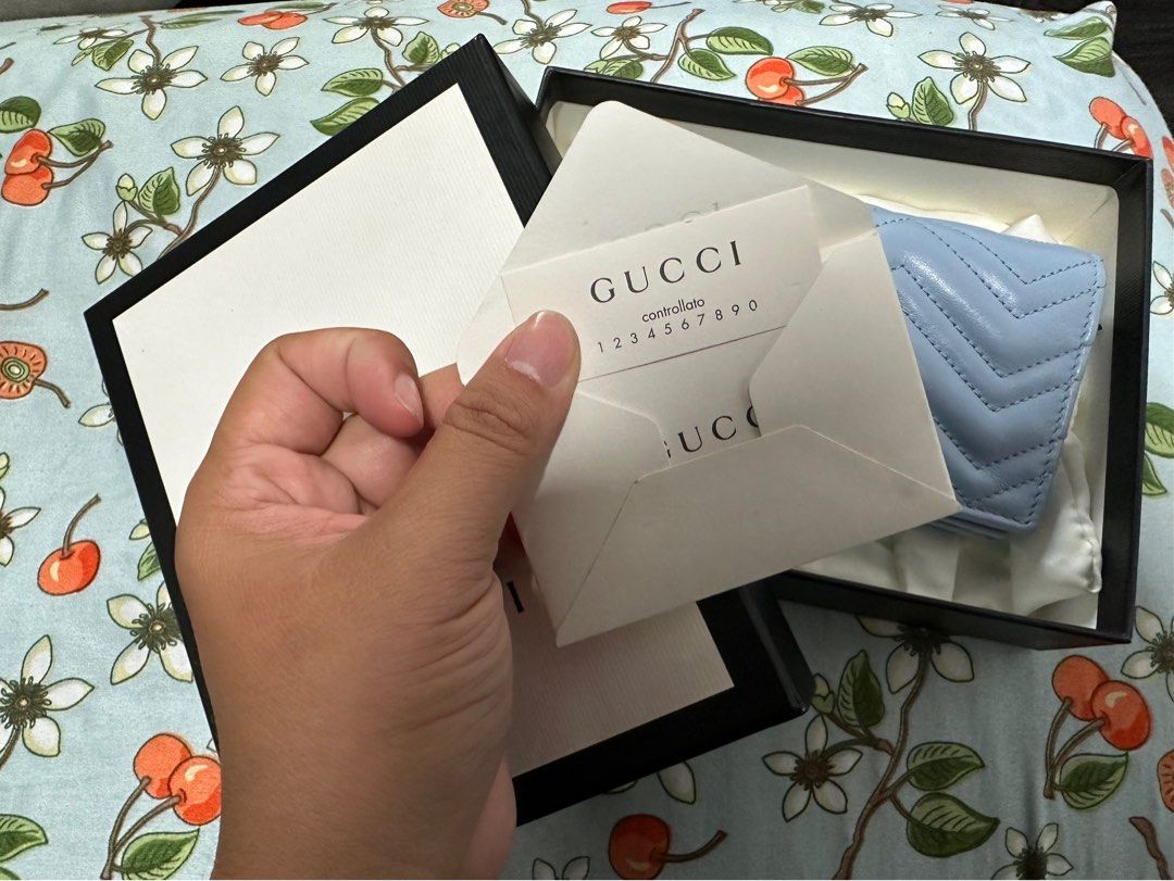 Gucci Baby Blue Wallet/Purse, Women's Fashion, Bags & Wallets, Wallets ...