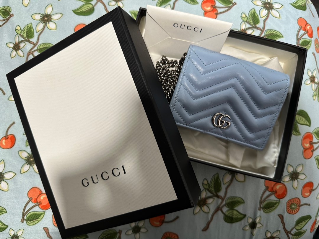 Gucci Baby Blue Wallet/Purse, Women's Fashion, Bags & Wallets, Wallets ...