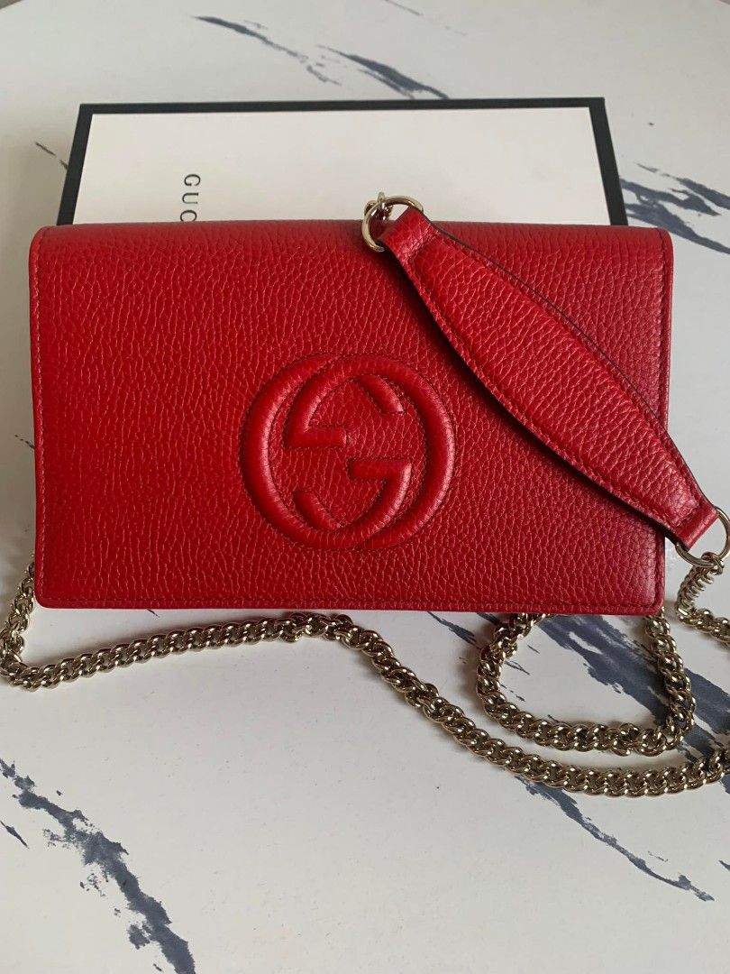 Gucci woc red 598211.493075, Luxury, Bags & Wallets on Carousell